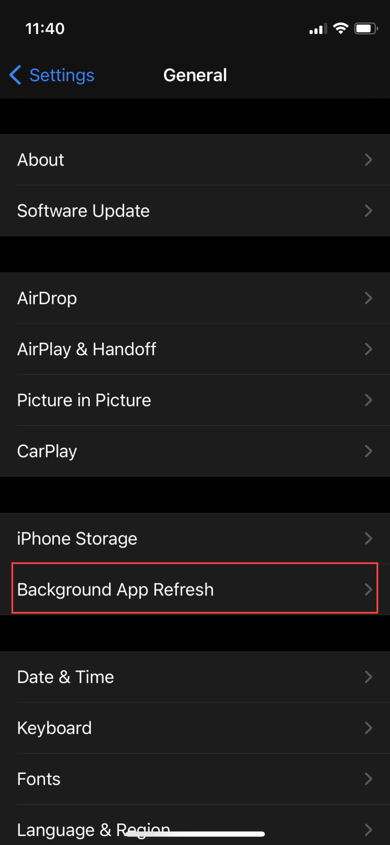 What is meaning of Background App Refresh and How it Works on iOS
