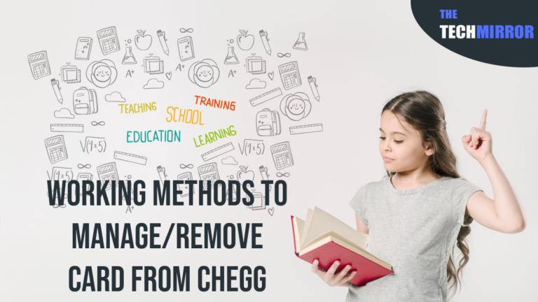 How to remove card from Chegg